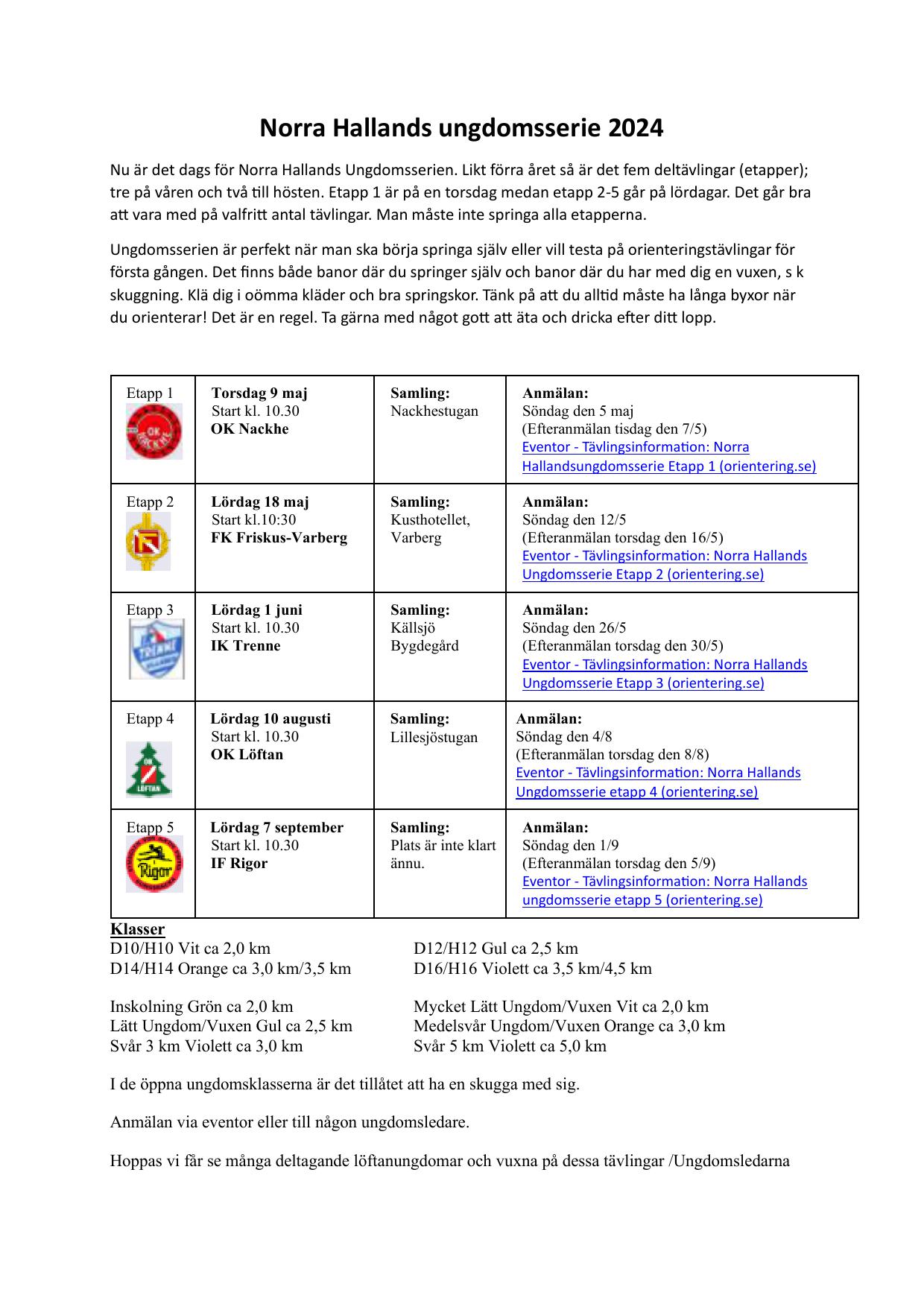 Norra Hallands ungdomsserie 2024